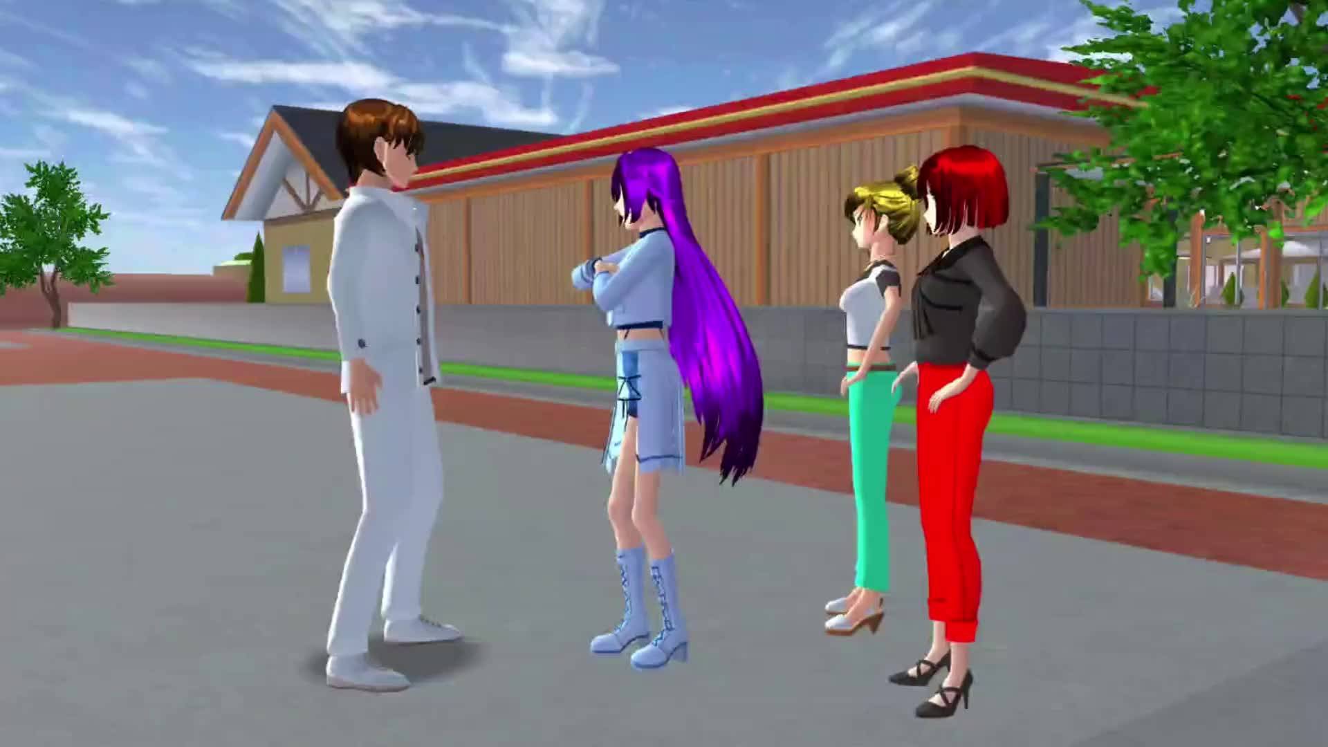 樱花校园模拟器:穿越之霸道女孩谈恋爱