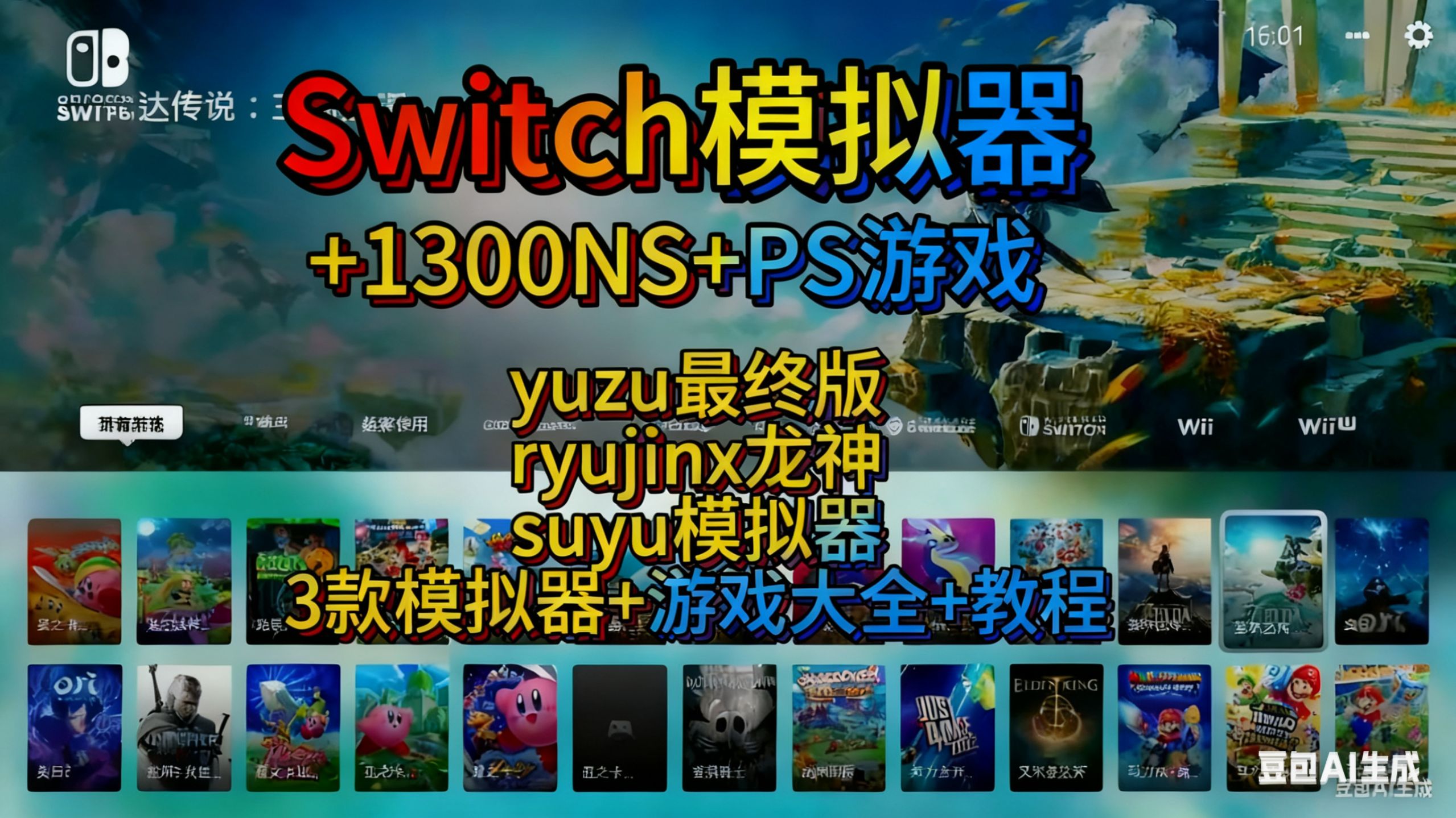 12月! Switch 模拟器资源天花板!柚子模拟器+龙神 大气层双管齐下 3DS...