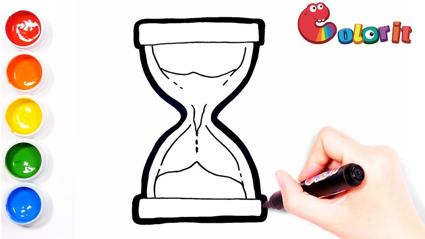 倒计时开始啦!教你简单几笔画时间沙漏