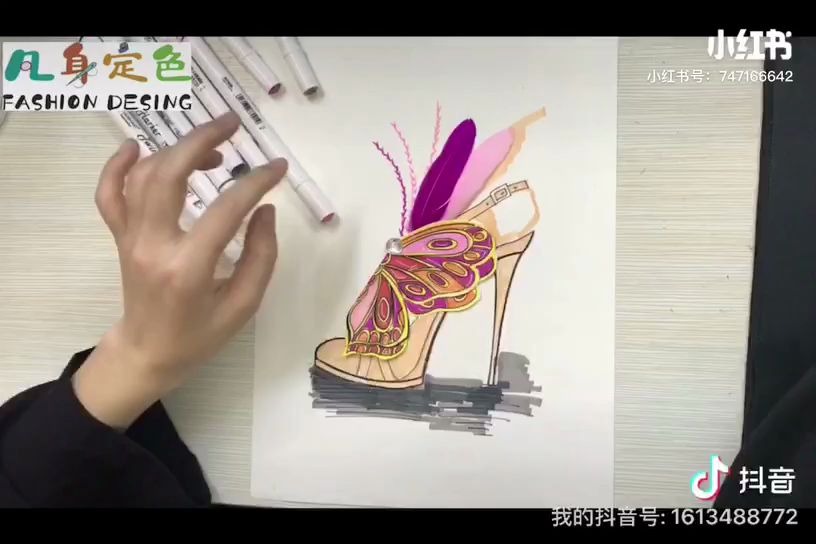 少儿服装设计,小朋友也可以设计美美的高跟鞋哦~