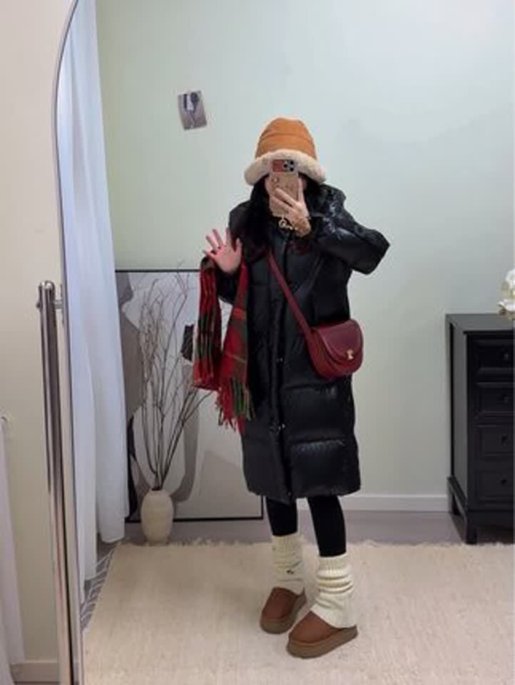 黑金极寒系列情侣同款羽绒服 超级保暖好厚实哇!降温必备保命单品 #...