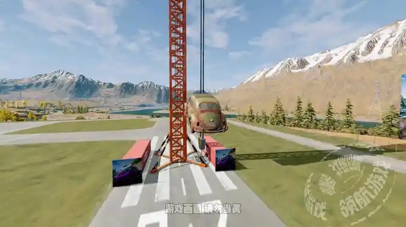 车祸模拟器:汽车 VS 塔吊机