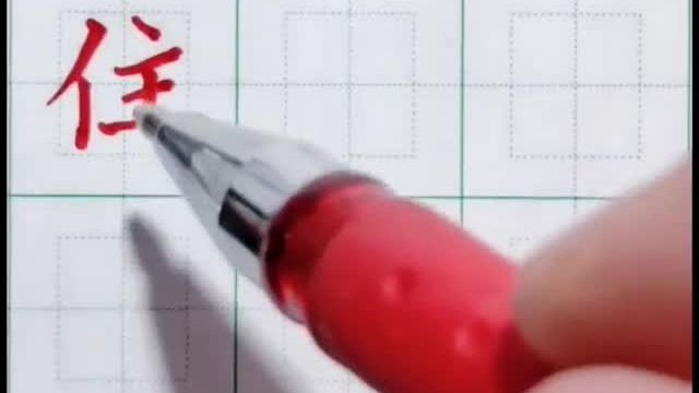 #硬笔楷书 #小学生练字 #一年级生字 #练字 #书法 住的写法