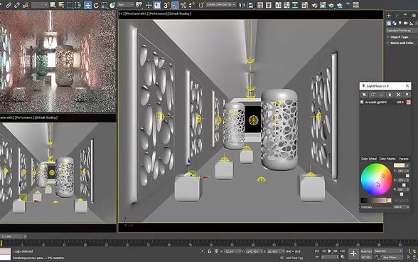 3DMAX灯光放置插件LightPlacer
