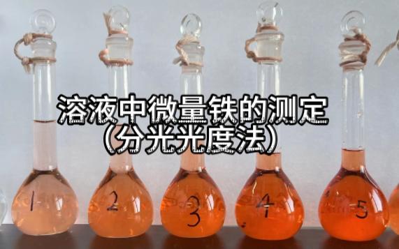 溶液中微量铁的测定&分光光度法(非专业版)