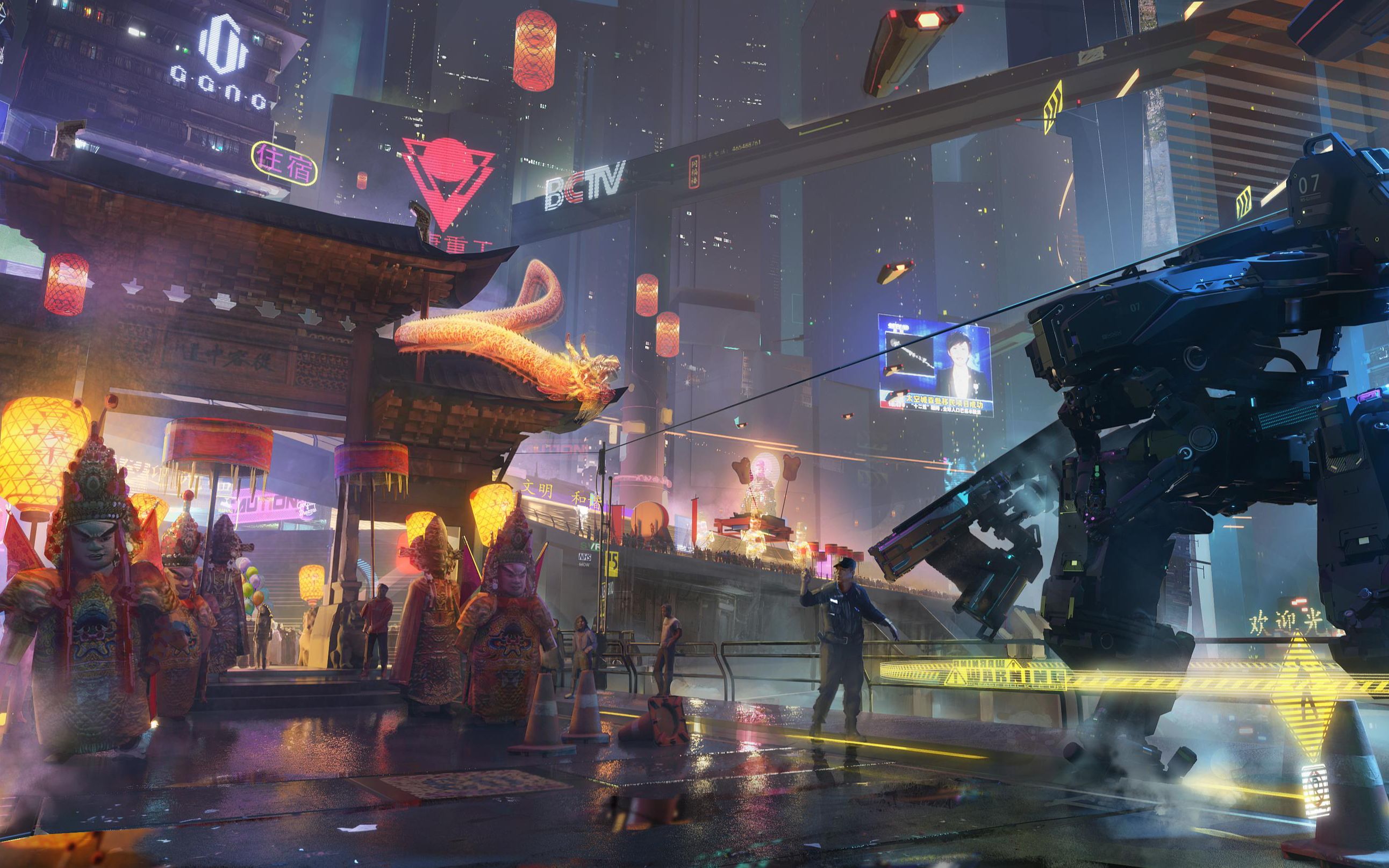 科幻场景概念设计《传统节日》 下集 第四届GGAC-元宇宙