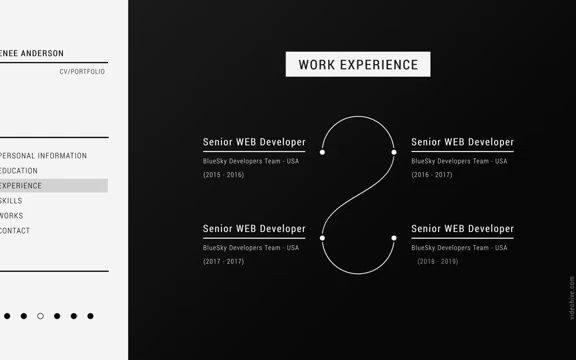 AE模板-现代极简找工作个人简历自我介绍模板