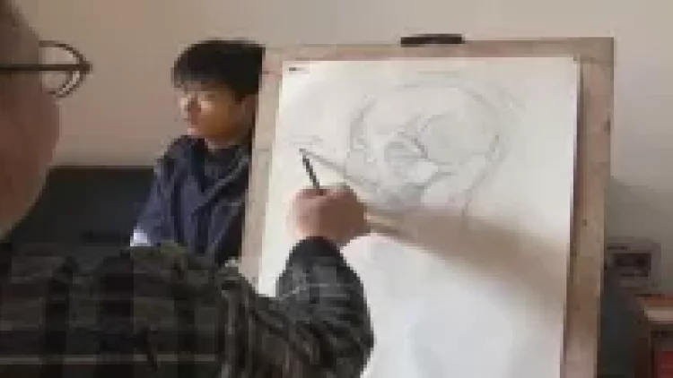画画入门视频教程素描 画画教程动漫人物全身
