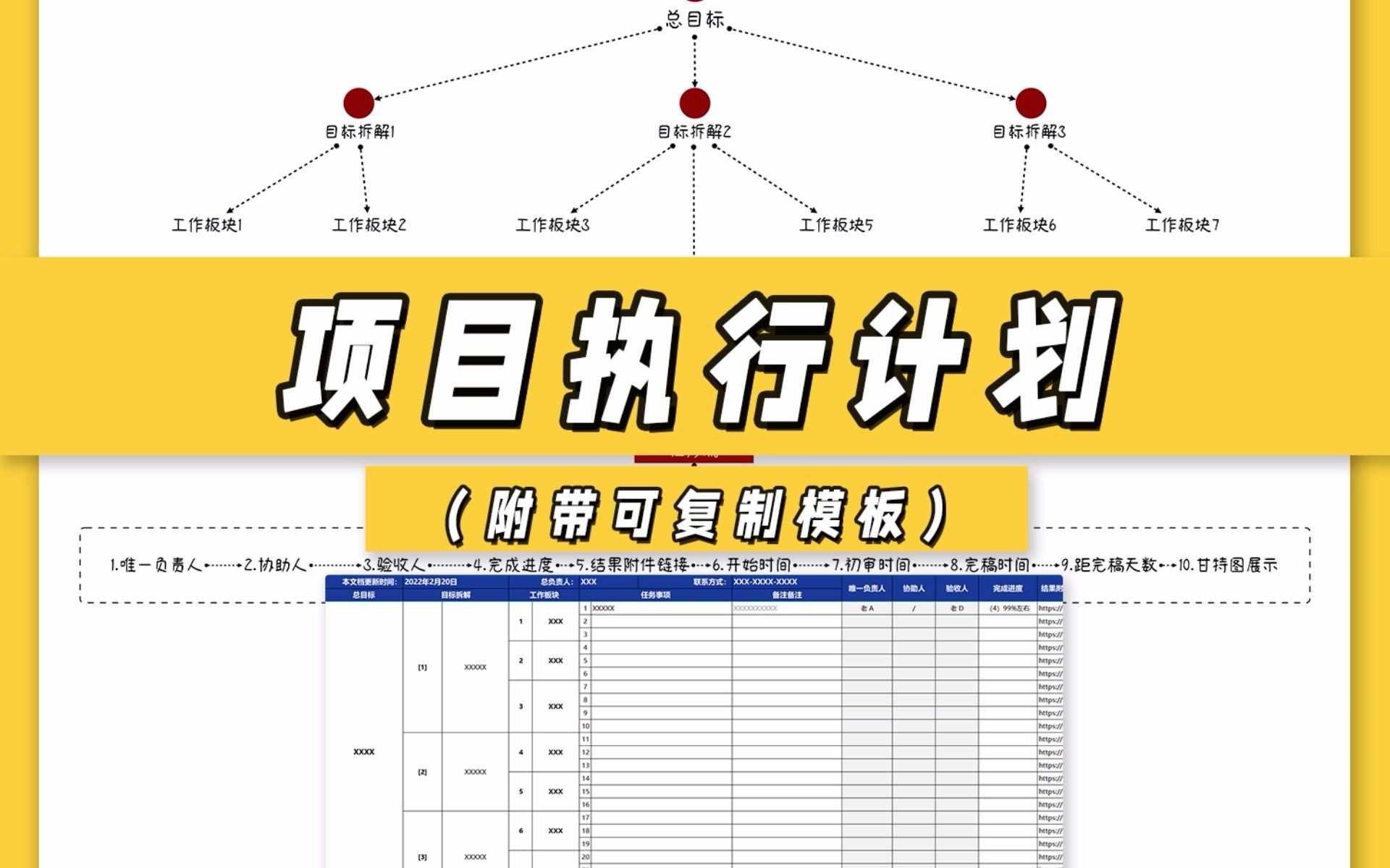 计划表模板 | 填完这张表,秒杀同岗人,老板抱着亲!