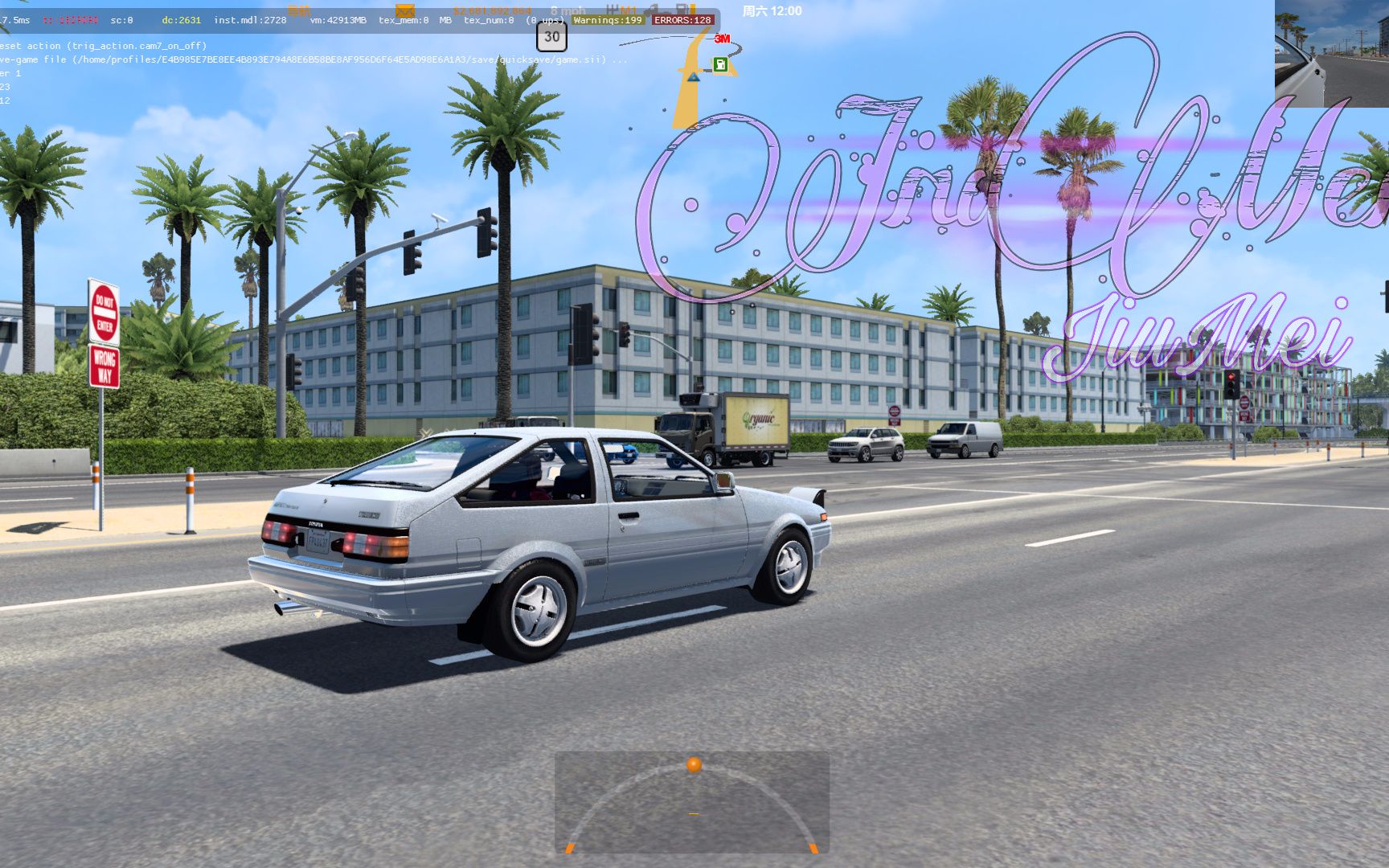 欧美卡通用mod:丰田AE86 1.41_欧洲卡车模拟2