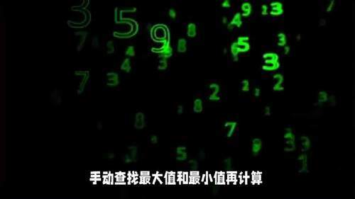 Excel极差计算神技!MAX与MIN组合一键搞定,数据处理效率翻倍!