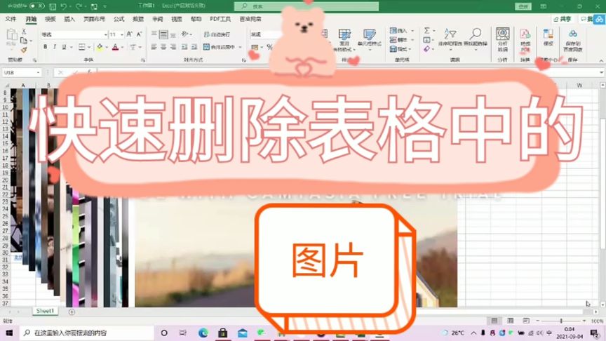如何快速删除Excel表格中的图片