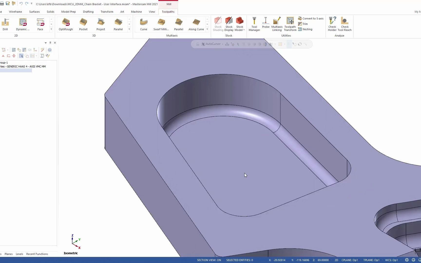 Mastercam2021 数铣教程之2d铣削 加工中心走入门到精通(全55集/...