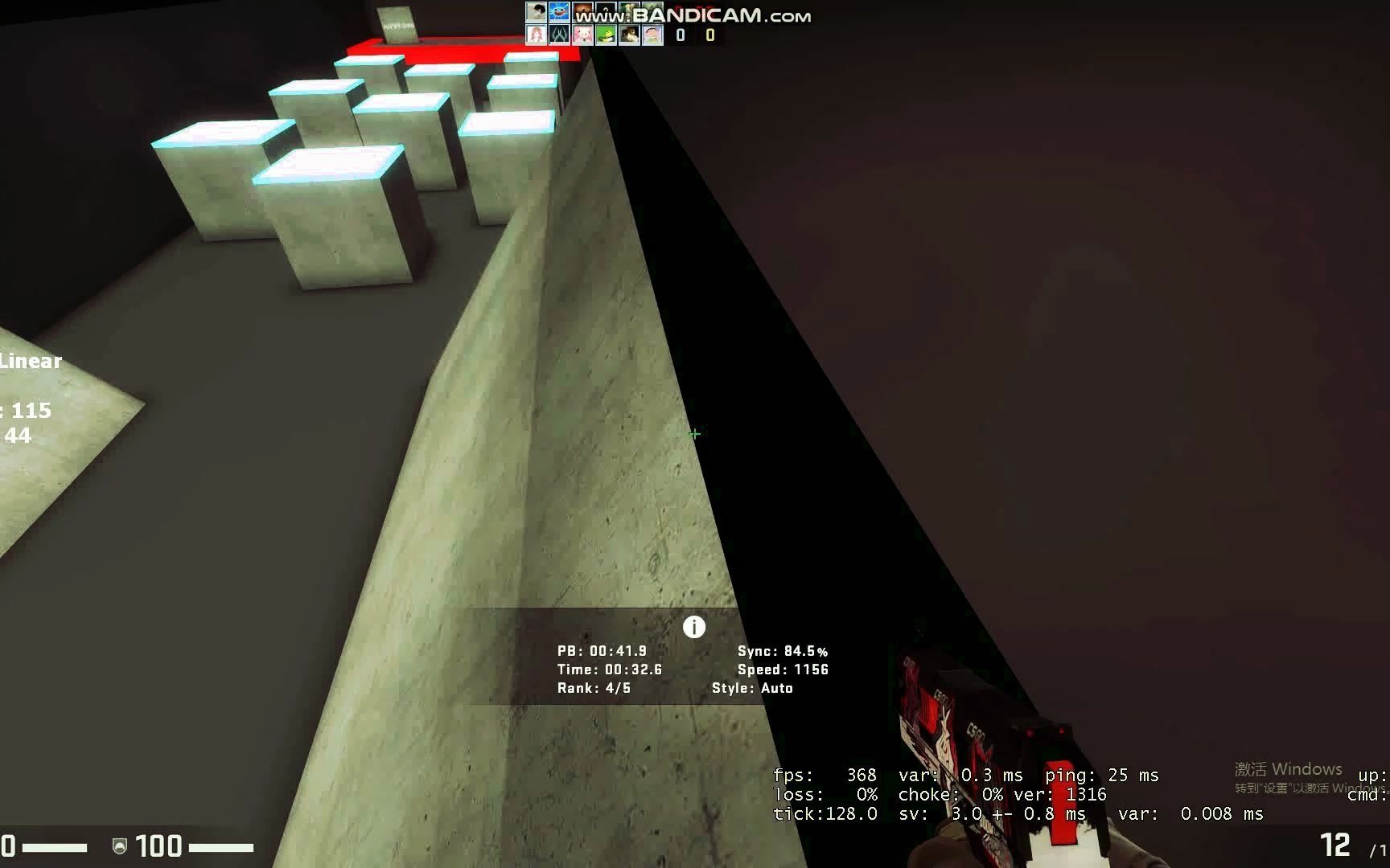 CSGO连跳飞了个服务器第一(然后被大佬刷了10秒)