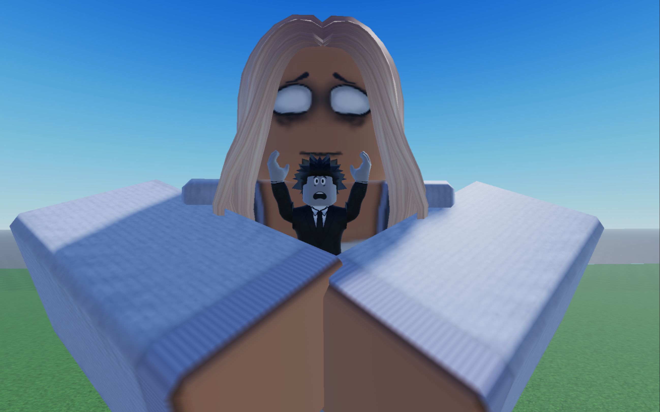 ROBLOX恐怖跑酷:我暗恋的女生居然是怪物!我能否从她手中逃出_...