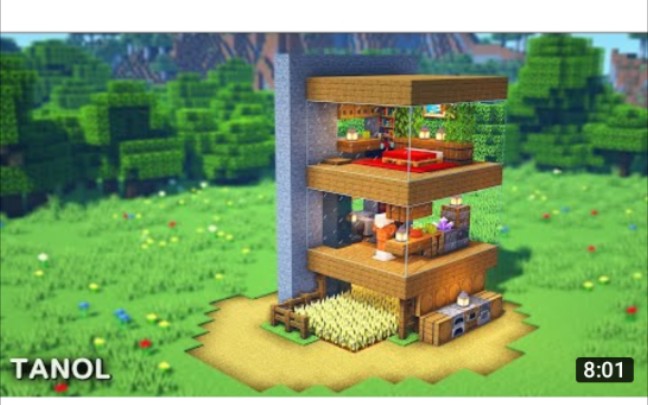 【我的世界建筑教程】带你做个生存小屋