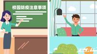 校园防疫宣传动画校园复课复学防疫指南【授权使用】