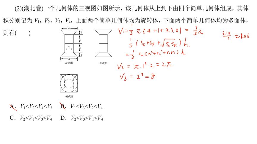 高考数学总复习第一轮-第7章第2节空间几何体的表面积和体积