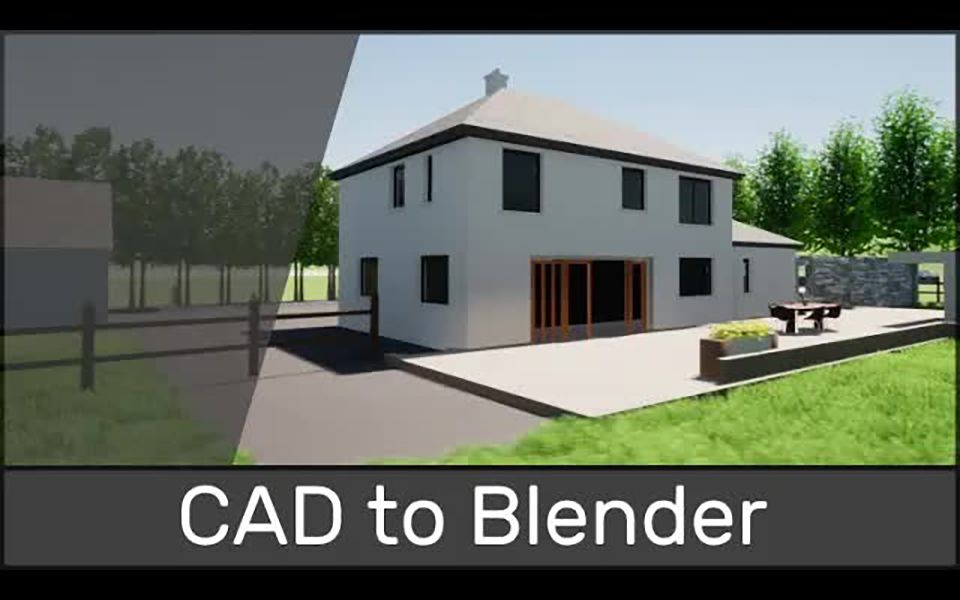 Blender中文版插件 如何将 CAD 文件导入 Blender 教程Blender插件
