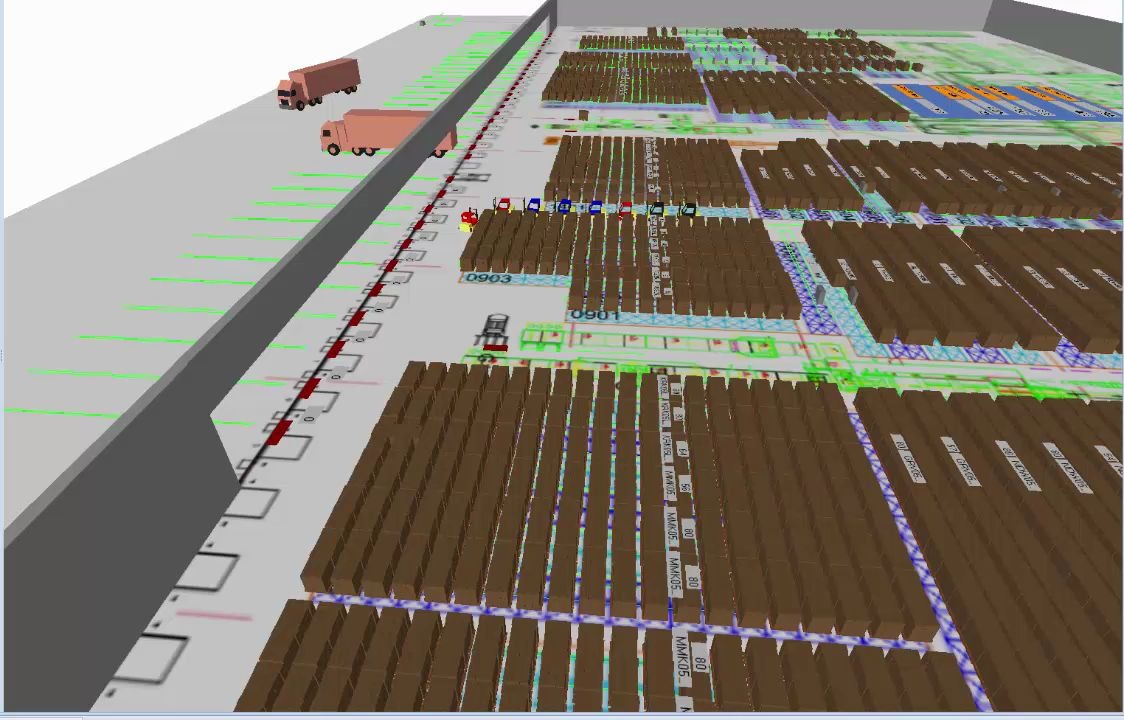 Simio Warehouse Project 仓库系统建模与仿真优化 1-30
