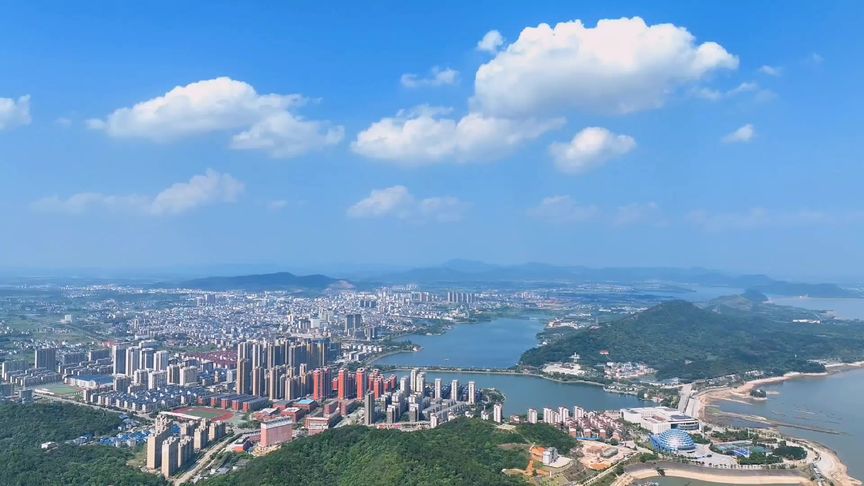 #都昌 挑战城市宣传大片之江西。远眺都昌县城,不同角度