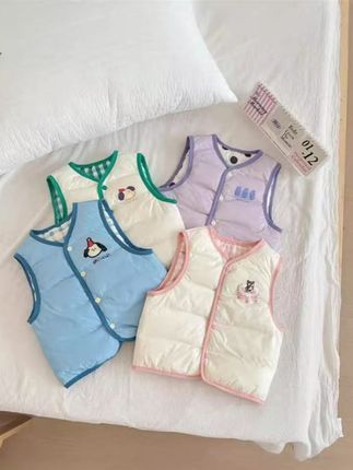 巨实穿巨洋气的羽绒马甲,这可是羽绒的,这个价真的贼合适,快给娃安排...