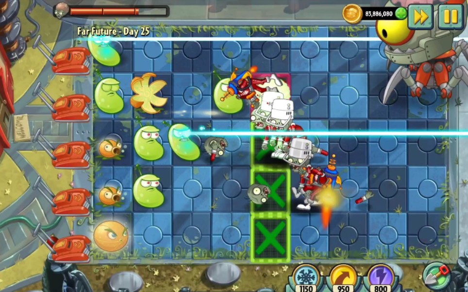 【pvz2】1-6 Boss战_手机游戏热门视频