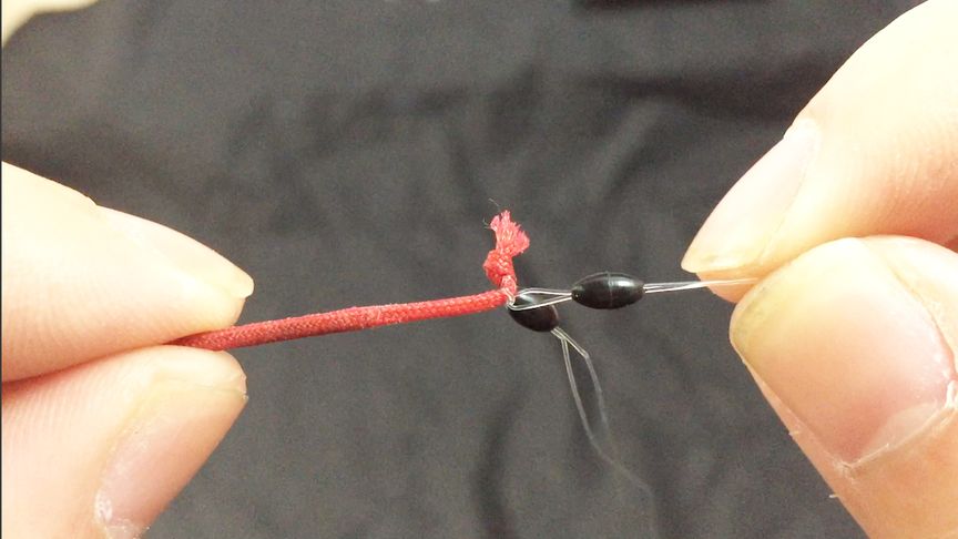 主线无结连接竿稍绑法,能有效提升鱼线拉力,钓大鱼都用这种绑法