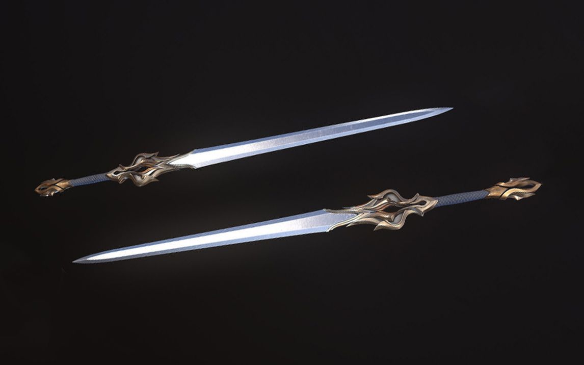 Maya-武器剑高模建模教程。maya建模基础教程