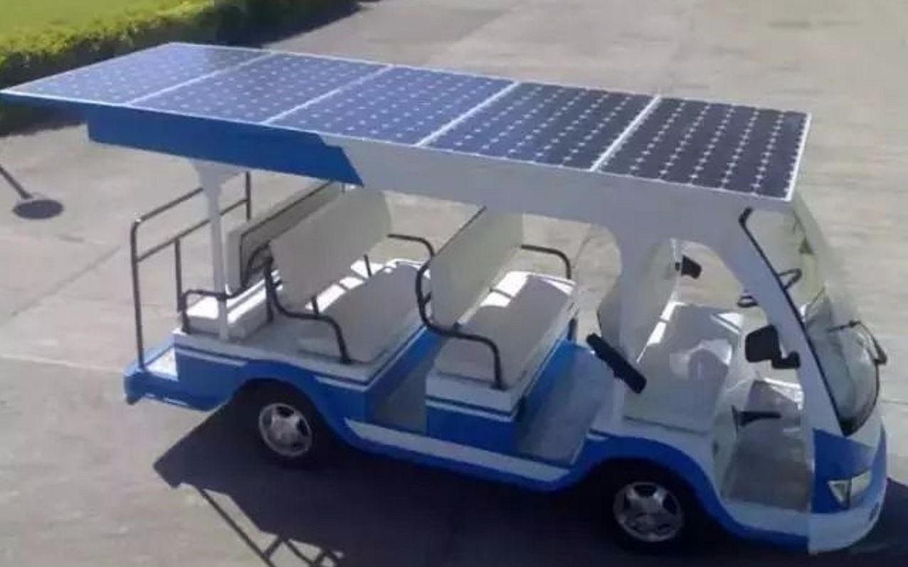 电动车改装太阳能充电,电动房车、绿色能源怎么给车加电池板升压
