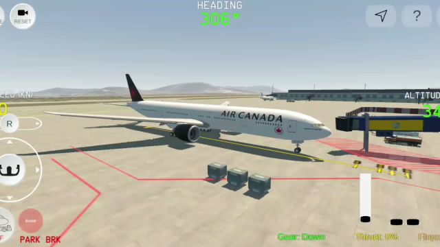 飞行模拟器高级,777飞机 A350降落