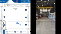 红点定位仓储制造龙门吊安全视频