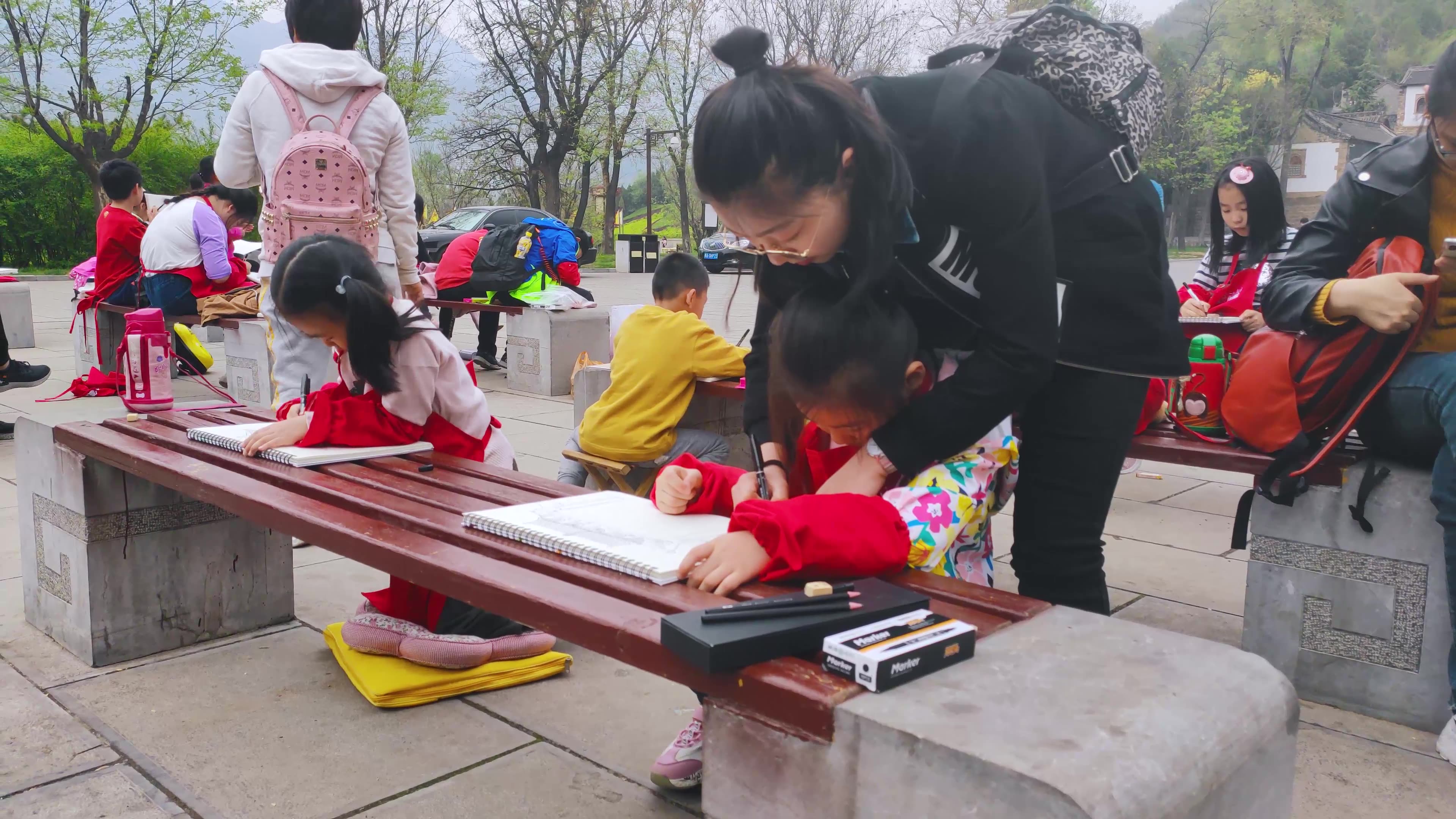 ...艺校美术中心外出教研,到邯郸涉县娲皇宫八路军一二九师旧址写生记录