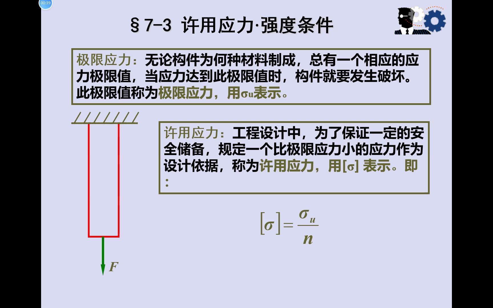 7.3 建筑力学 - 许用应力和强度条件