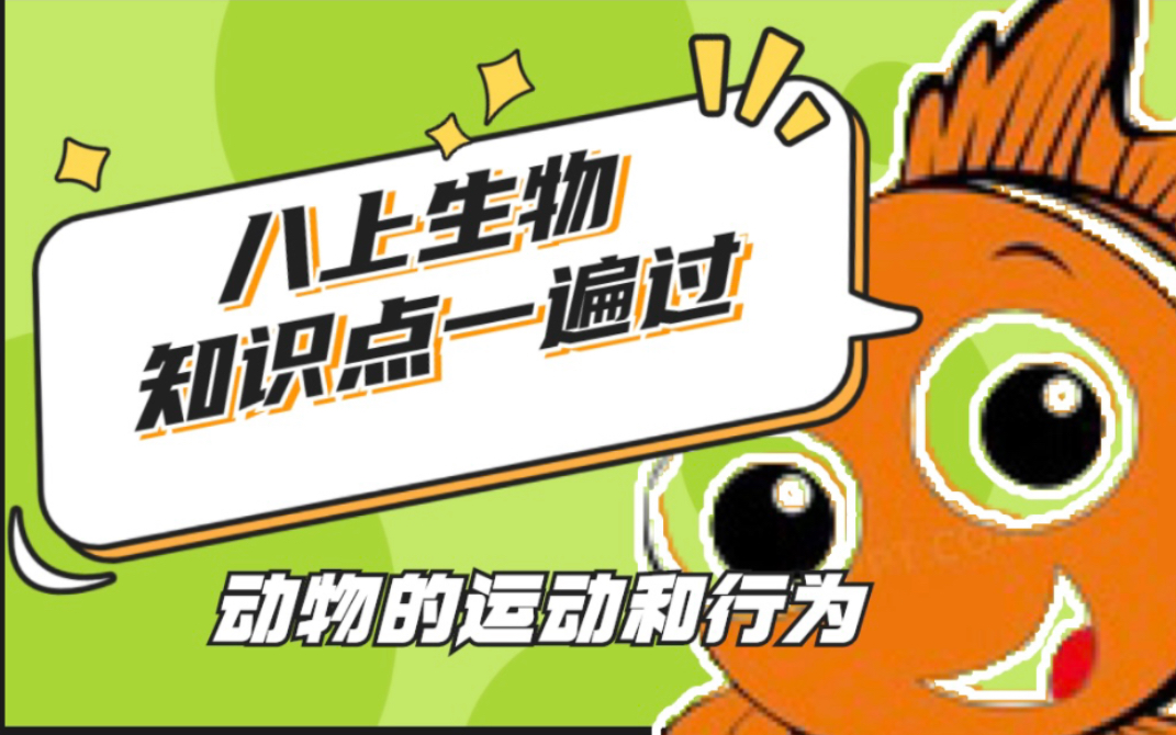 八年级上生物知识点一遍过-【动物的运动和行为】