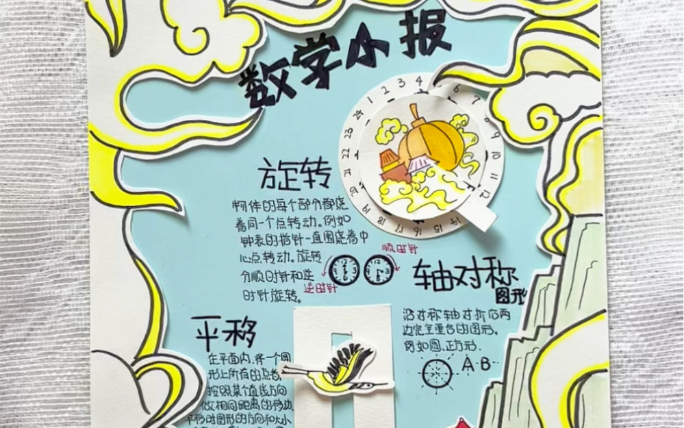 数学立体小报教程