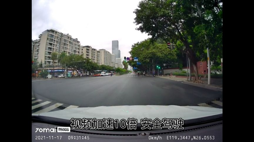 记录福州每日路上行车记录仪视频