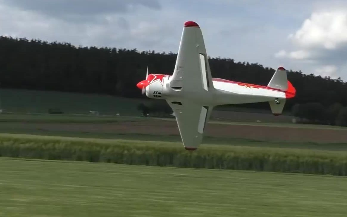 【航模像真机】劲爆特技飞行的超大遥控雅克11教练机