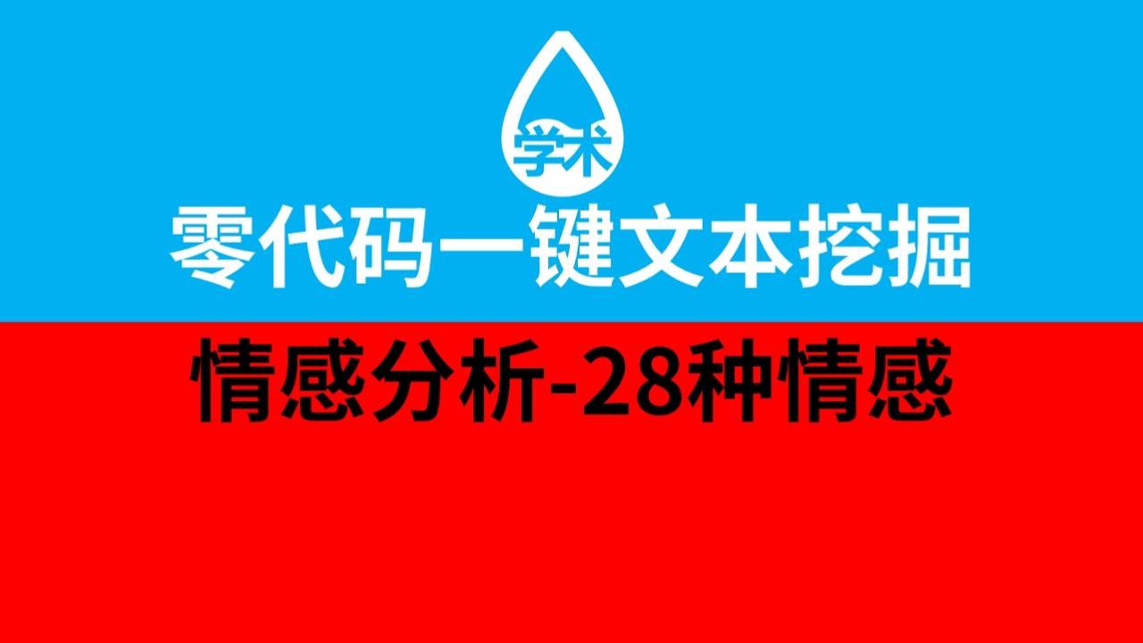 情感分析-28种情感-零代码一键文本挖掘-DIKW软件-LDA/ATM/DTM/...