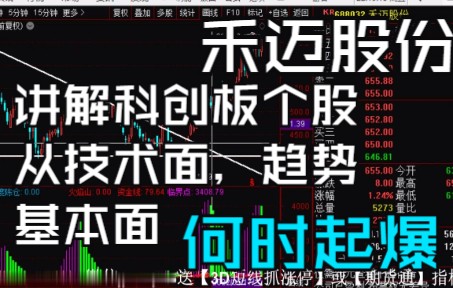 【狙击主力深入分析】通过禾迈股份,讲解科创板个股,从技术面,趋势,...