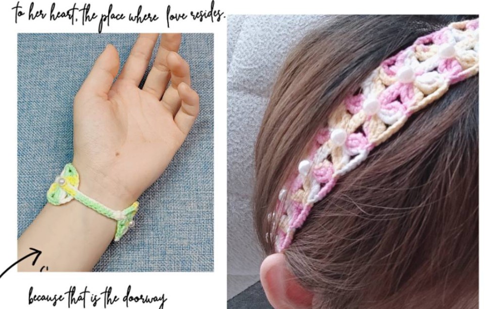 珺珺手工坊‖发带手环钩织视频教程