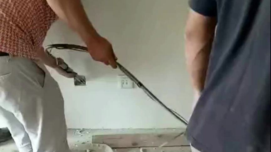 我爱发明推荐全新升级电工穿线机穿墙引线器操作视频规范演示