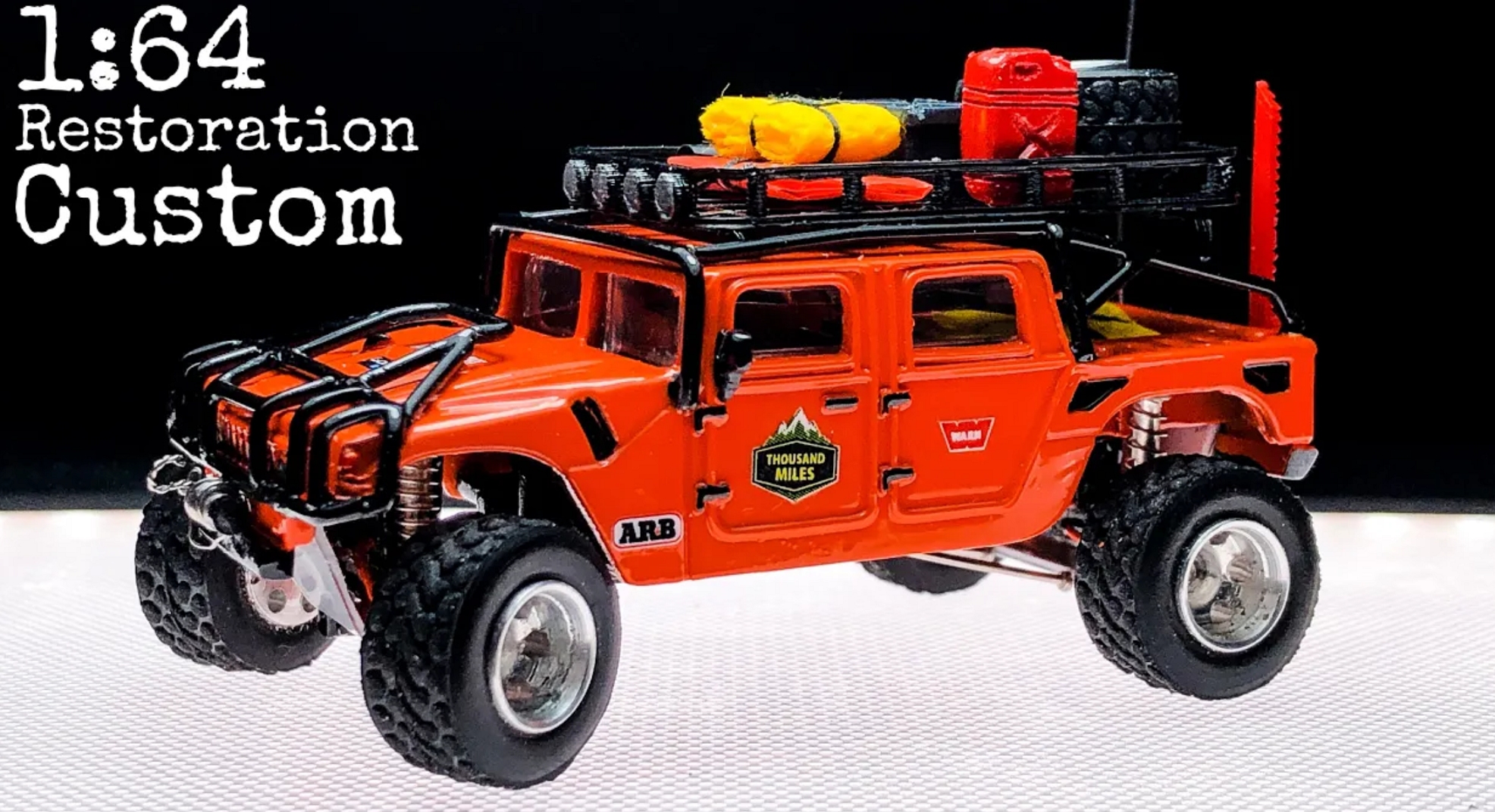 莺莺燕燕的宝贝中,选出1:64悍马M998阿尔法,做个定制款改装