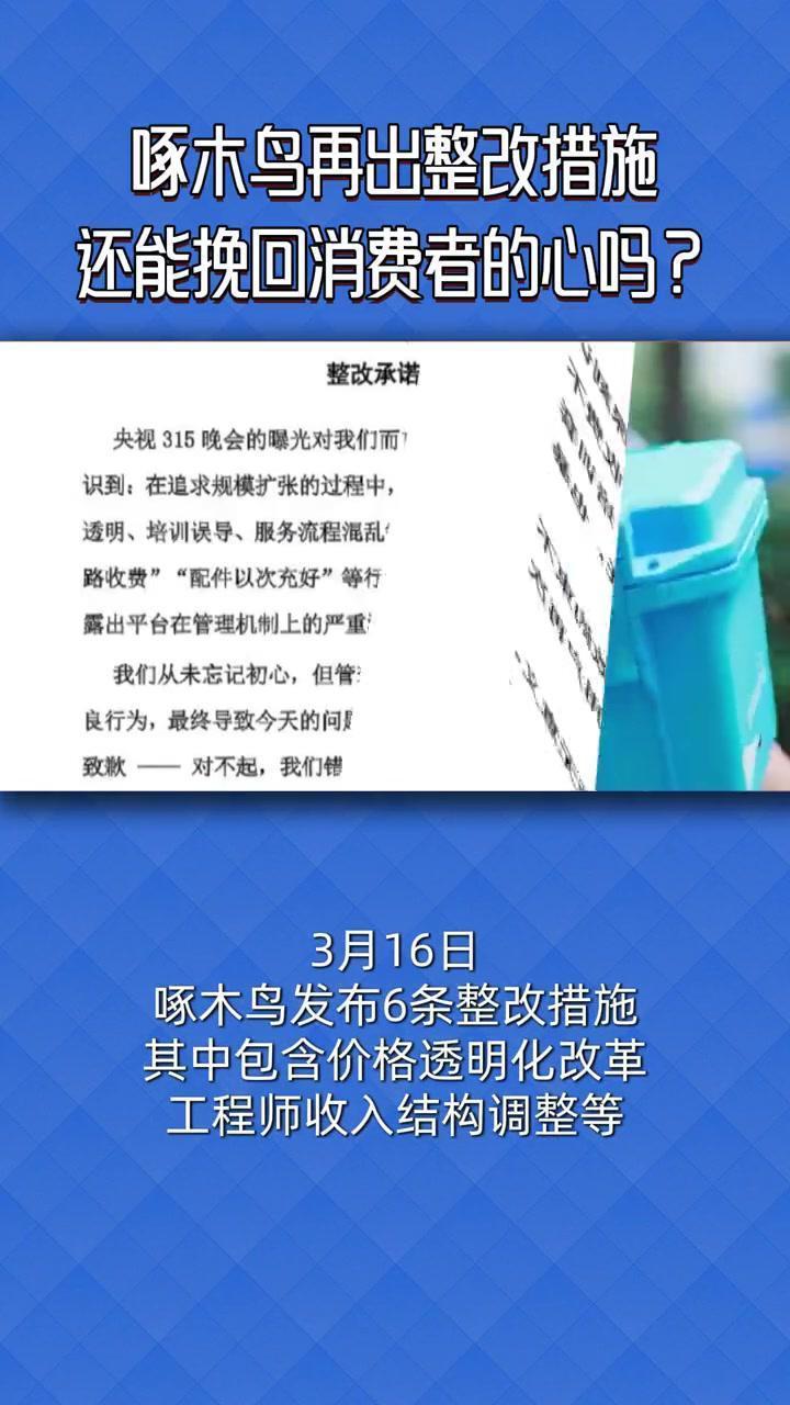 #啄木鸟家庭维修的未来发展前景如何#啄木鸟再出整改措施,还能挽回...
