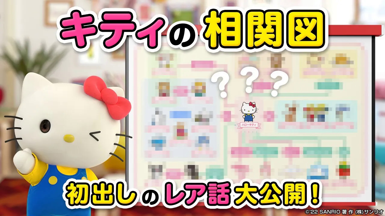 【三丽鸥公司关系图】揭秘sanrio事务所Kitty的相关图!美乐蒂和大耳狗...
