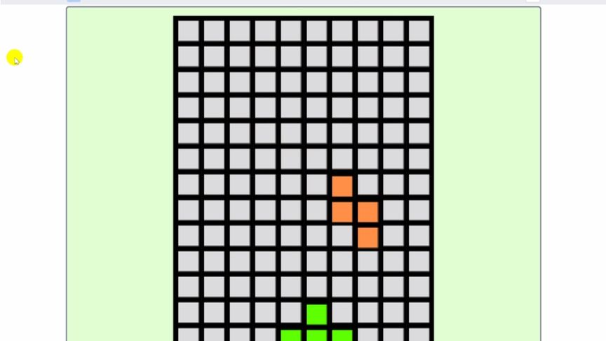 少儿积木式编程scratch编写俄罗斯方块小游戏