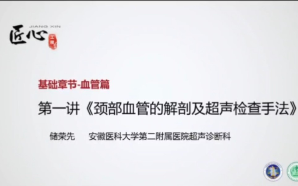 颈部血管的解剖及超声检查手法(基础章节—血管篇 第一讲)