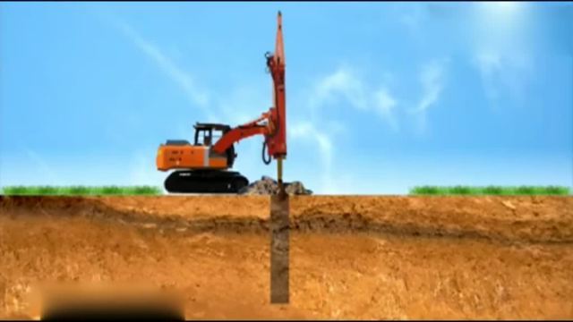 成块钻孔灌注桩,一个动画看明白工作原理!