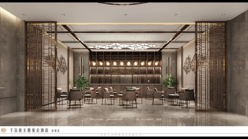 设计案例分享:〈千百度主题宴会酒店〉,占地3200㎡
