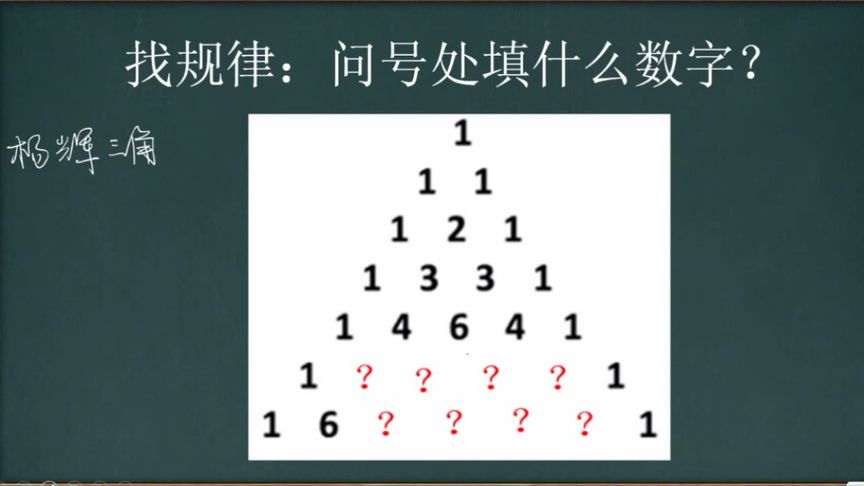 小学六年级奥数思维——杨辉三角,你能发现它的奇特性质和规律吗